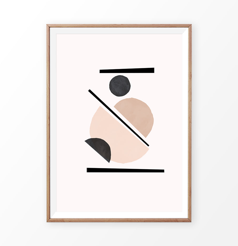 Earth Pink Color Art Print, Neutral Minimalist Abstract – Seven Paper ...